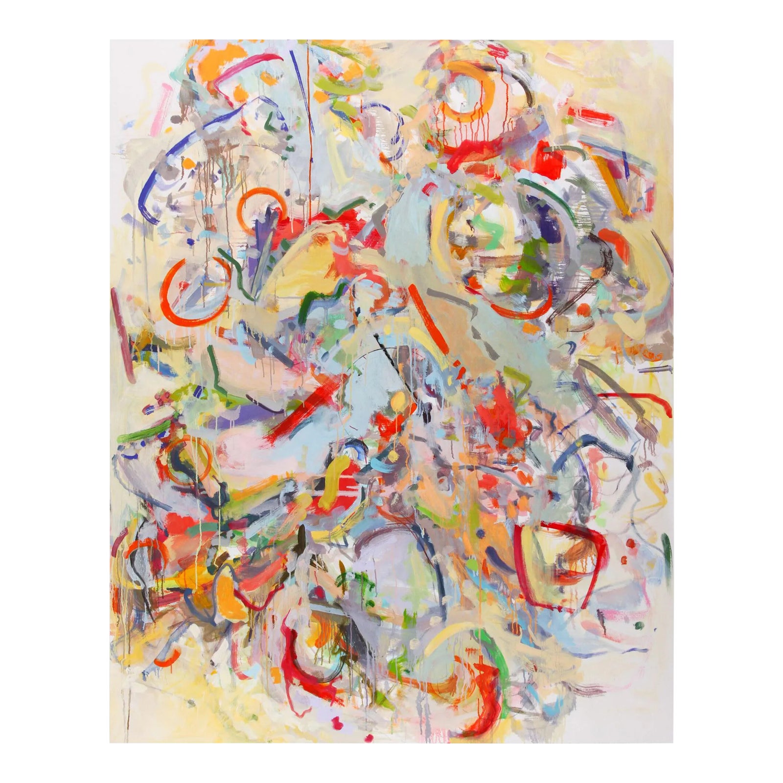 Gina Werfel "Tumble" Oil Painting | Chairish