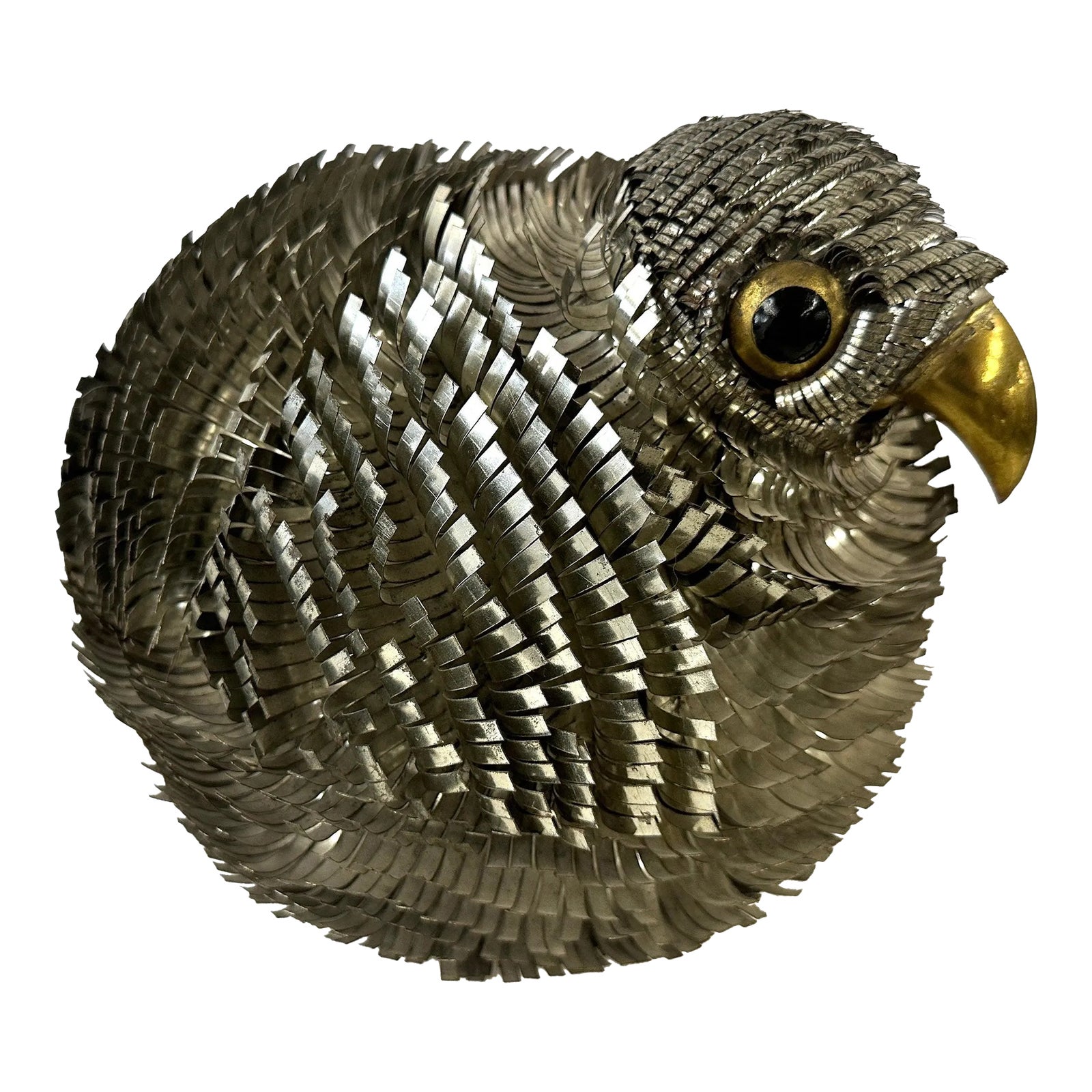Mexican Mixed Metal Chick attributed to Alexander Blazquez | Chairish