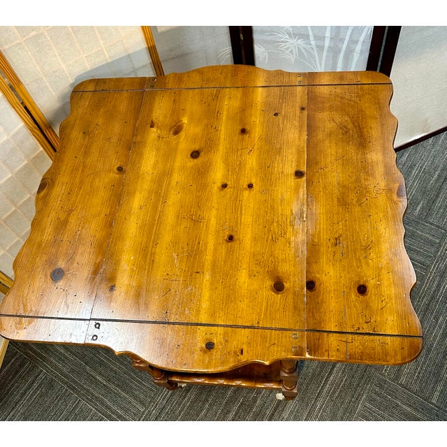 Early 20th Century Pine Tea Cart | Chairish
