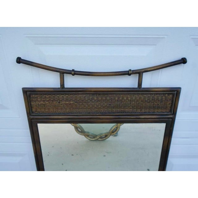Vintage Rattan & Cane Mirror | Chairish