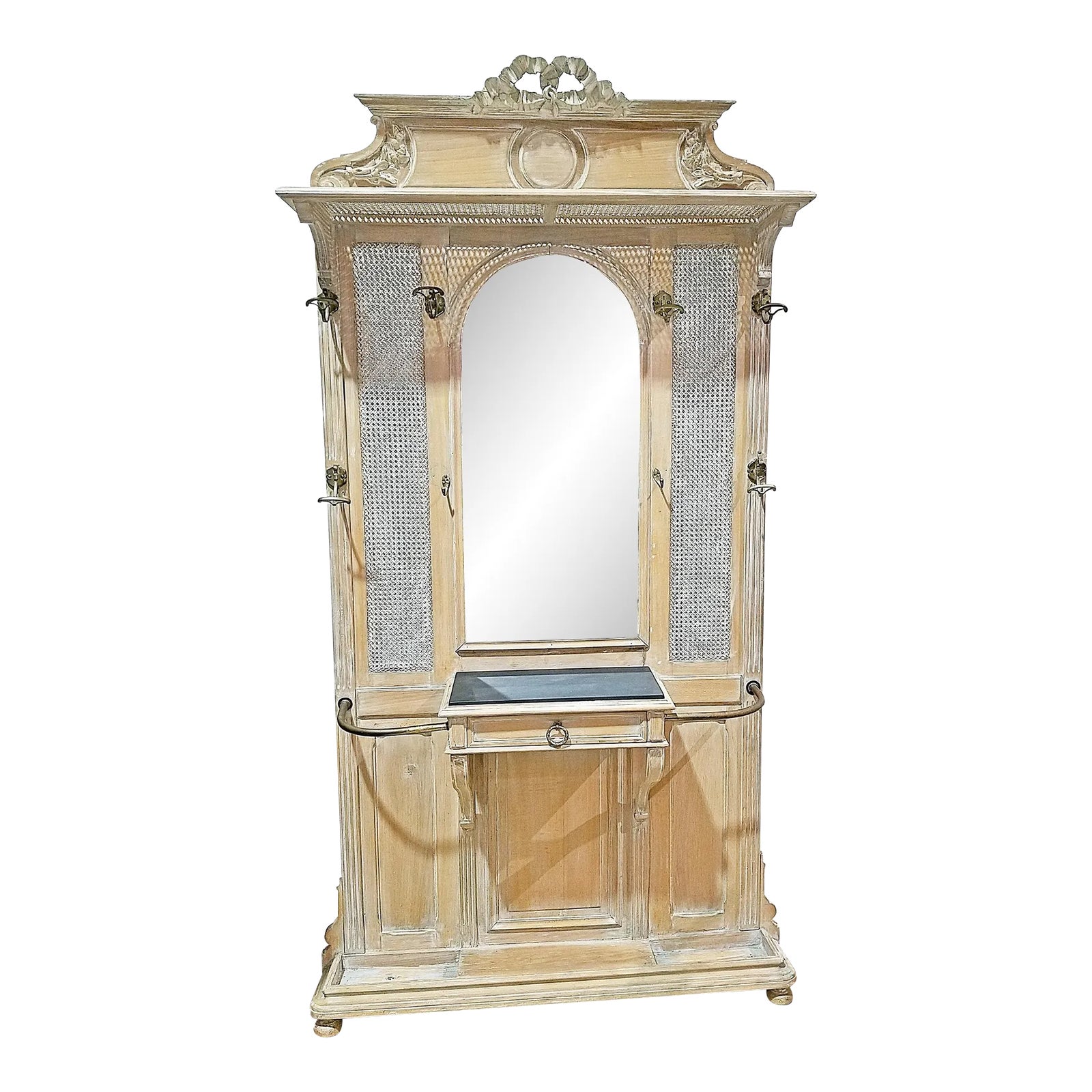 19th Century French Louis XVI Style Porte Manteau Vestier Hallrack ...