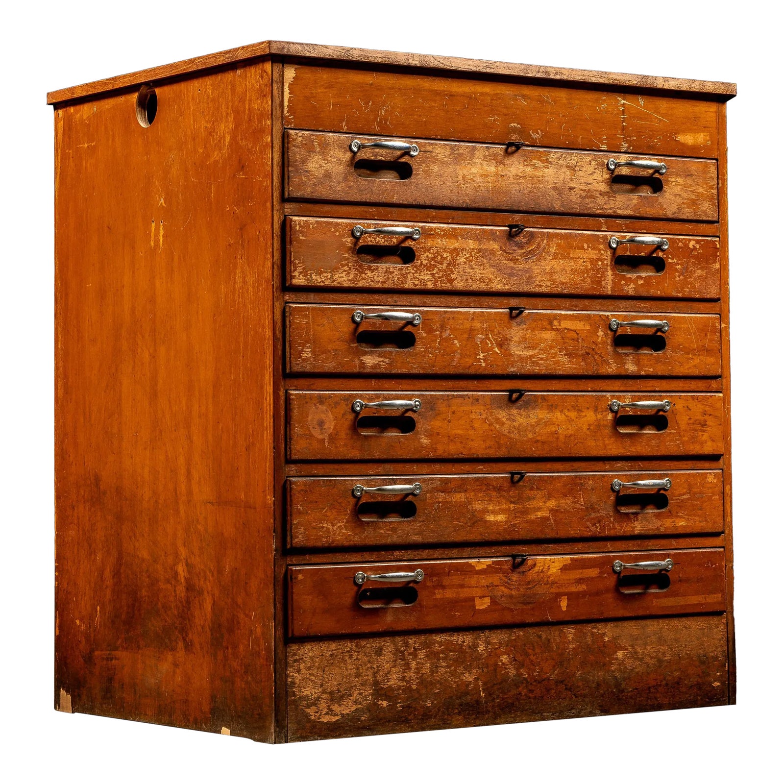 Vintage Wooden Lab Cabinet | Chairish