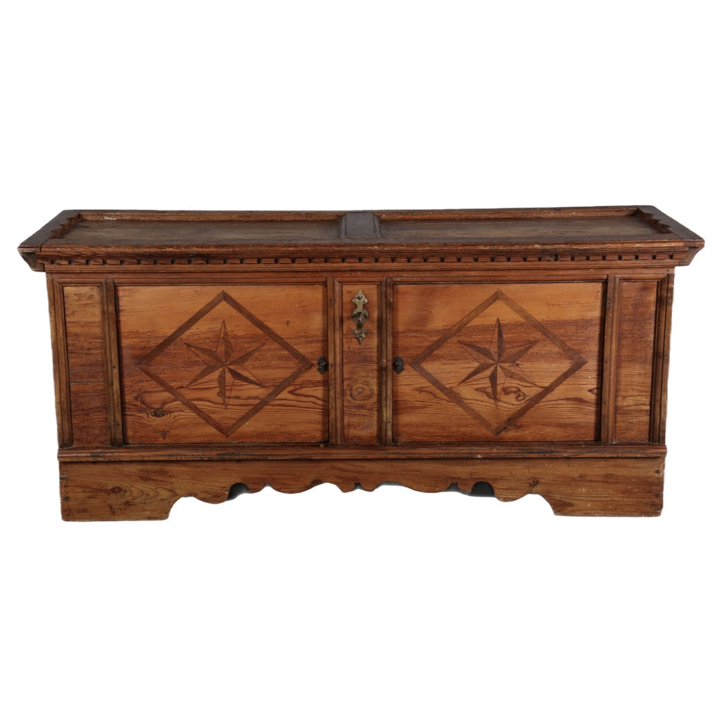 Large Antique Baroque Chest, 1700 | Chairish