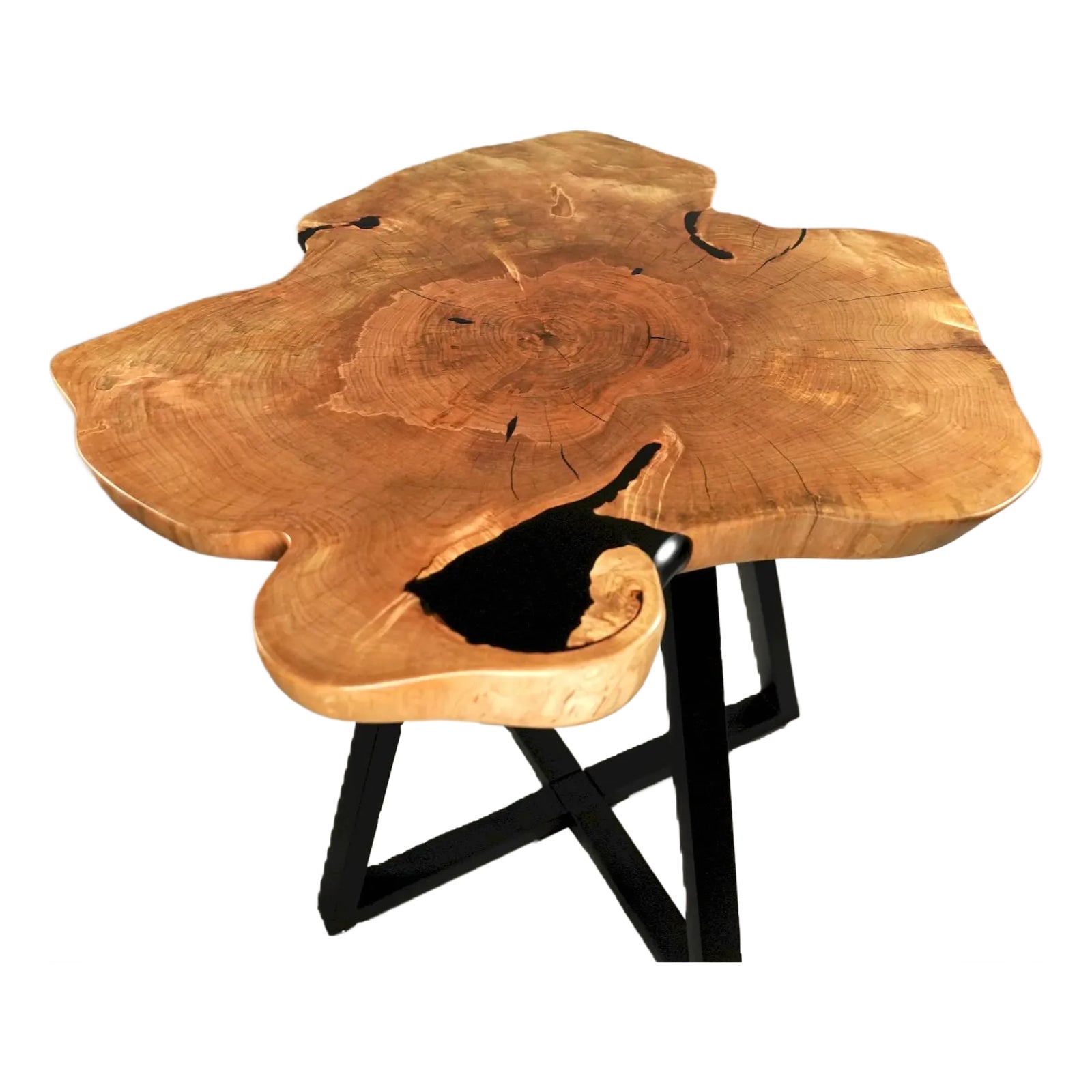 Slanted Table No. 1 – Sculptural Spalted Maple Coffee Table | Chairish