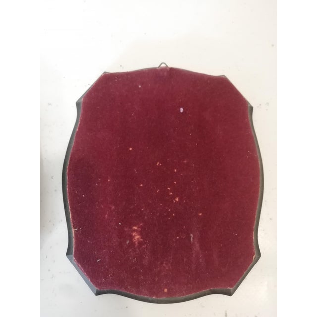 Ebonized Wood and Curved Glass Frames, 1940s, Set of 2 | Chairish