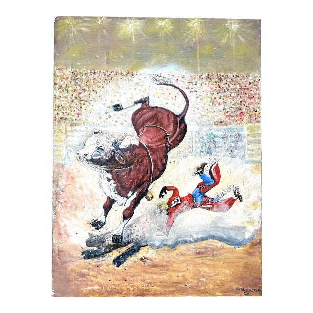 1950’s Mid-Century Modern Carl Foster Painting | Chairish