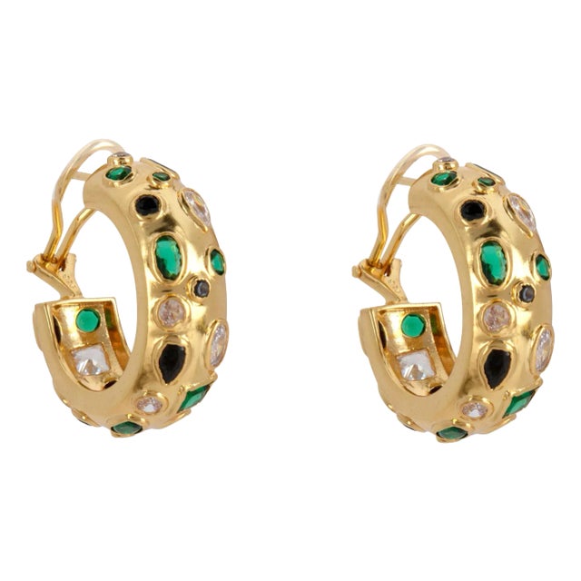 Fortuna Hoops (Black) (Clip On) | Chairish