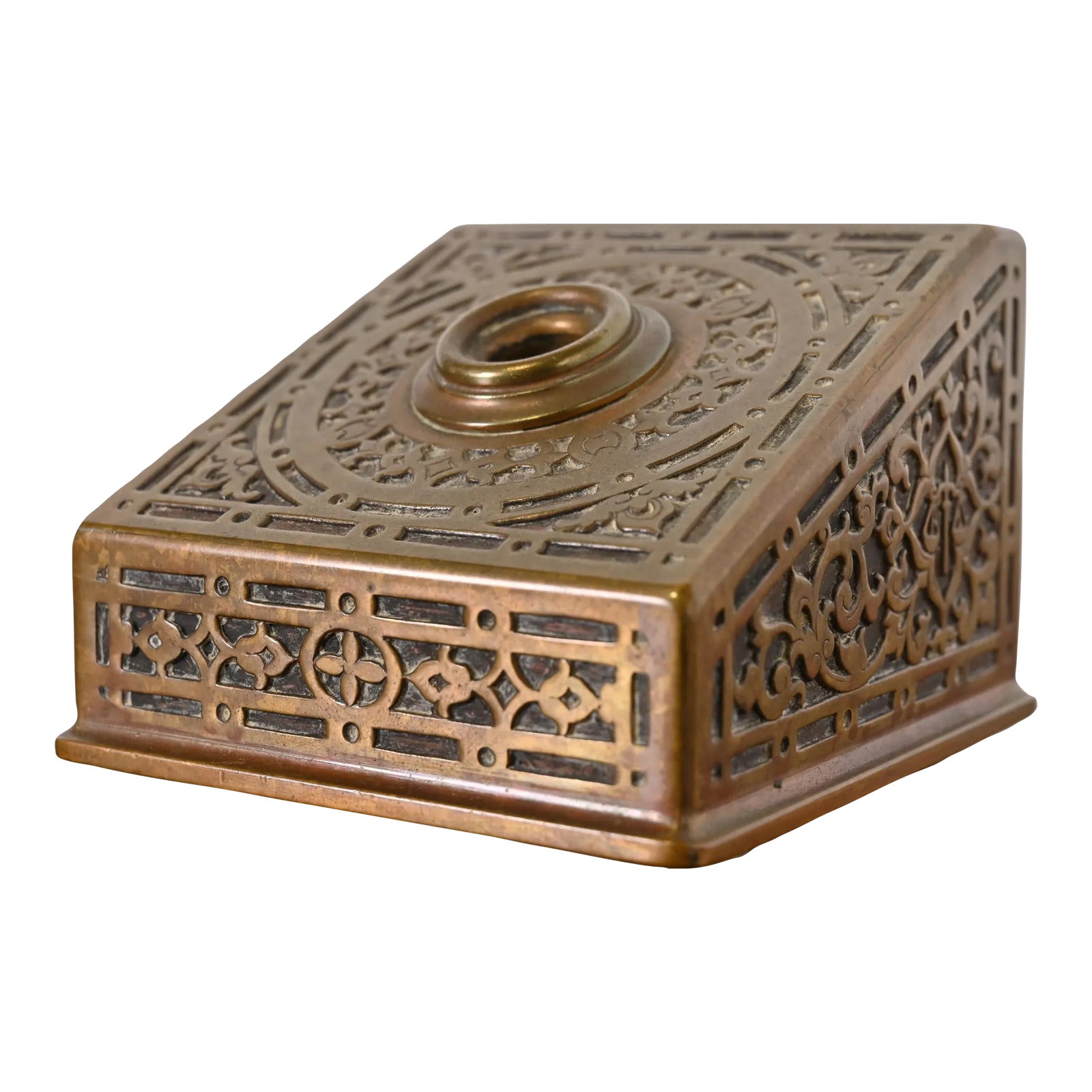 Tiffany & Co. Antique Arts & Crafts Bronze Pen Holder | Chairish