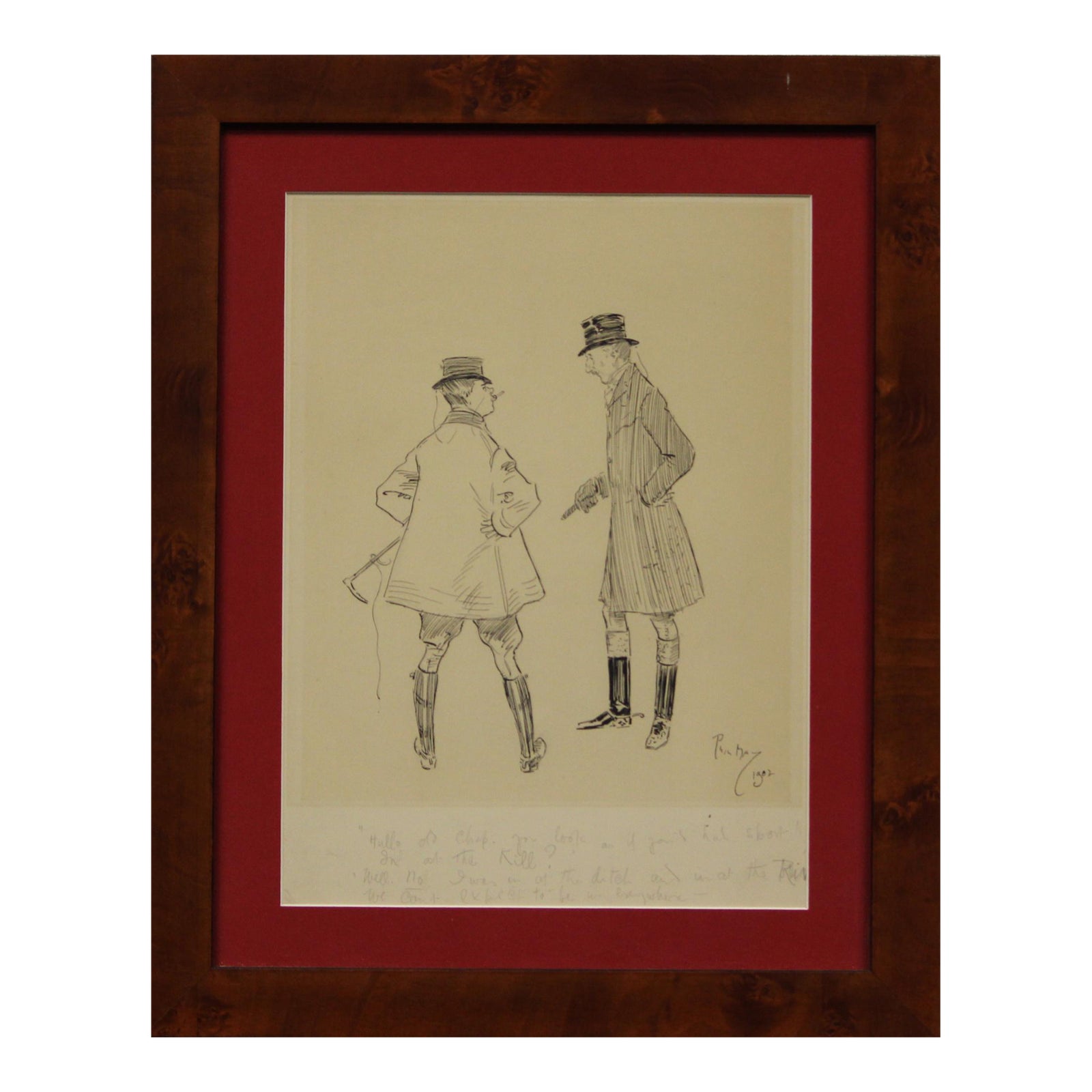 Hullo Old Chap You Look as if You'd Had Sport! 1902 by Phil May | Chairish