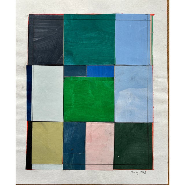 Lake Series, Contemporary Collage on Paper | Chairish