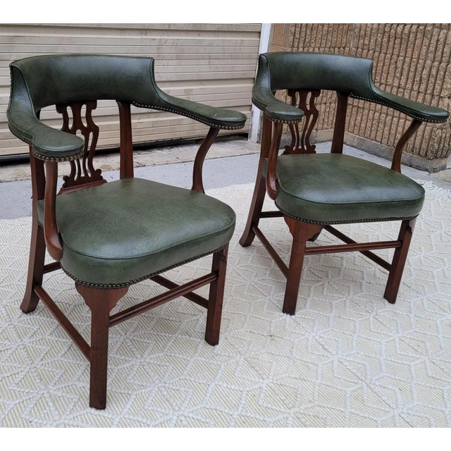 Mid 20th Century Kittinger Buffalo, Williamsburg Restoration Banker's ...