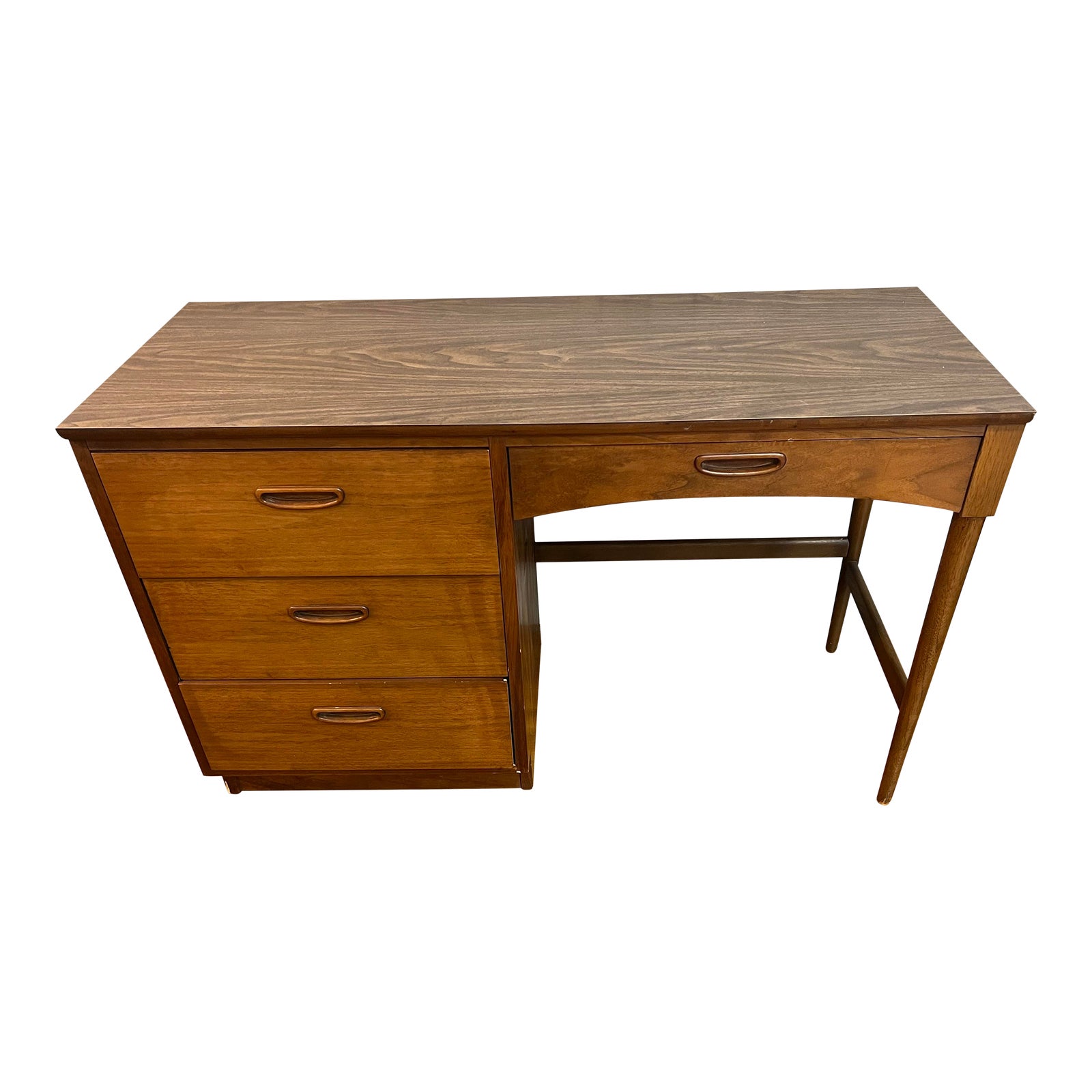 Andre Bus for Lane Acclaim Mid-Century Modern Writing Desk | Chairish