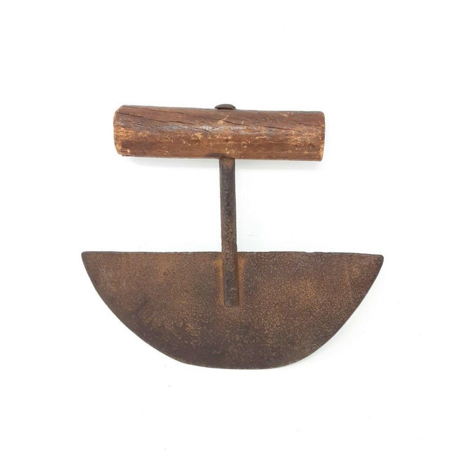 Early 20th Century Rustic Hand Forged Food Chopper Large Half Moon ...