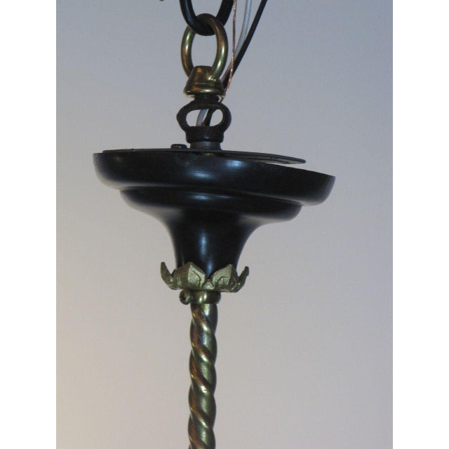 Victorian Oil Henry Hooper Three Light Chandelier | Chairish