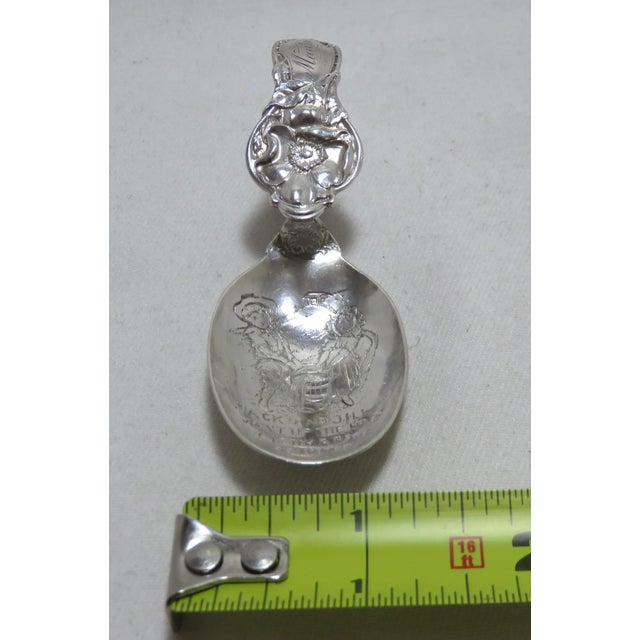1910s Antique Sterling Silver Little Bo Peep Baby Spoon | Chairish