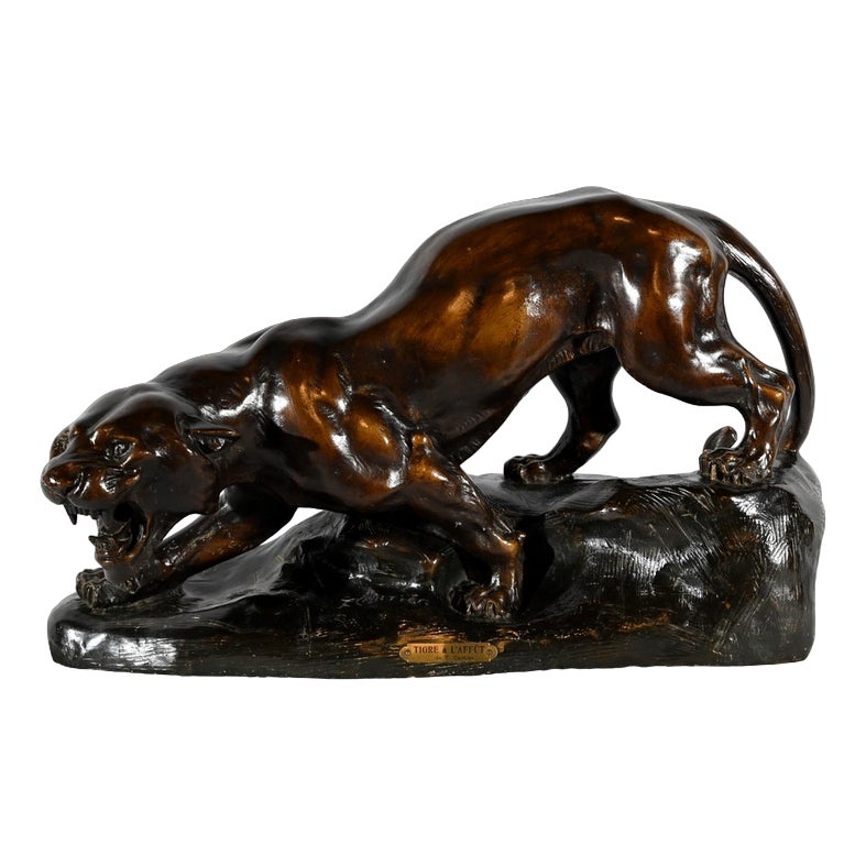 T.cartier, Tiger on the Prowl, Early 20th Century, Sculpture in ...