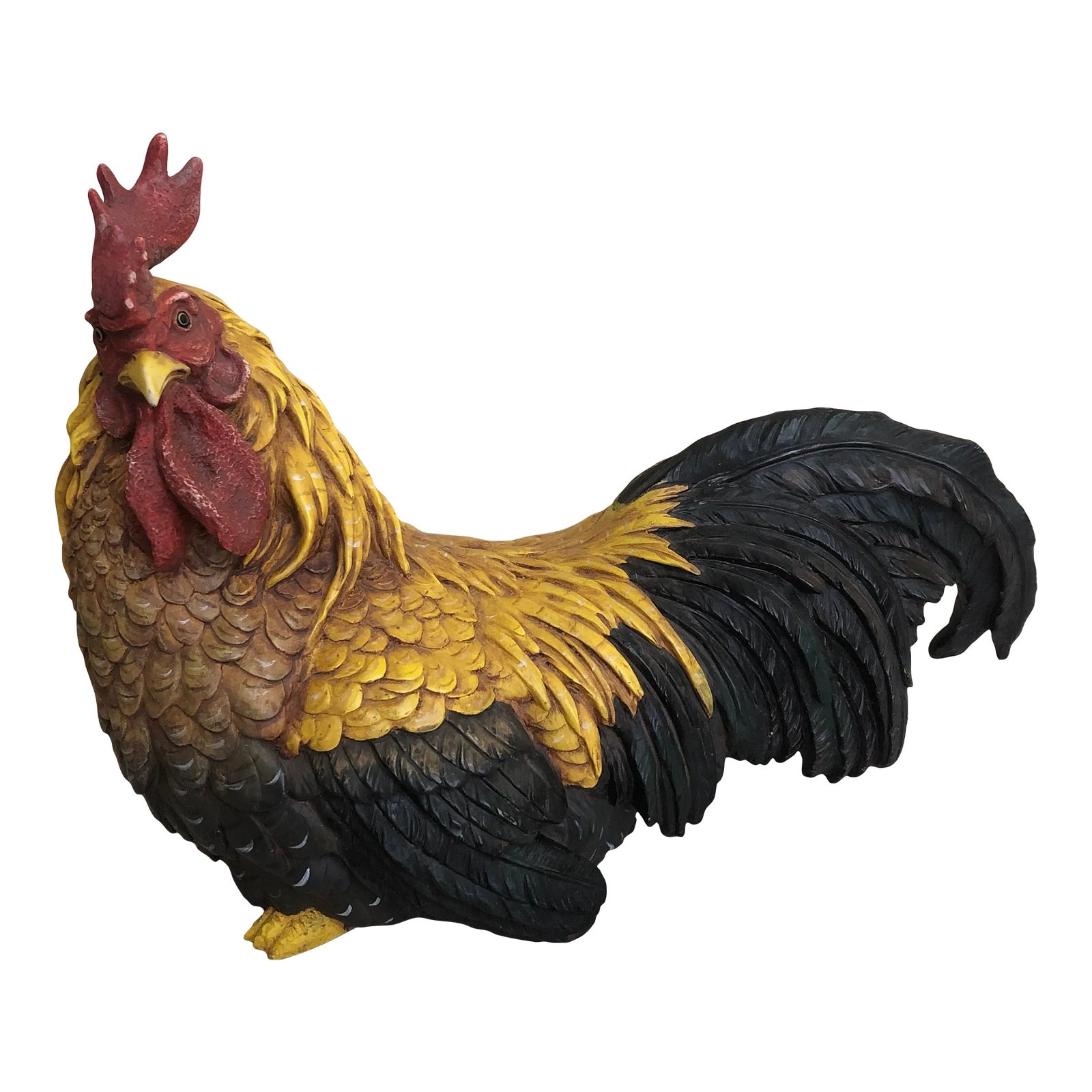 Vintage Rooster Figurine | Chairish