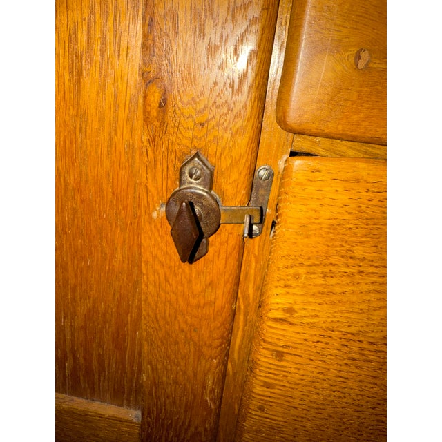 Antique McDougall Oak Hoosier Kitchen Cabinet | Chairish