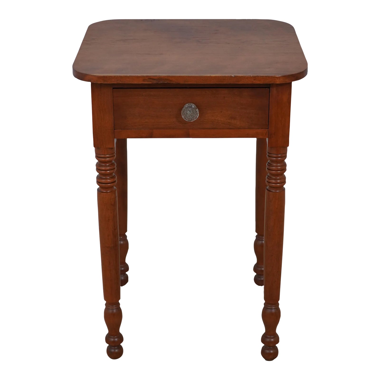 Antique American 1 Drawer Work Table Stand | Chairish
