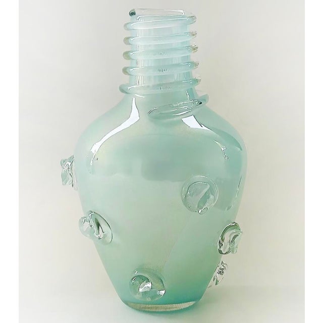 Cristais Di Murano 24k Gold Infused Translucent Glass Vase With ...