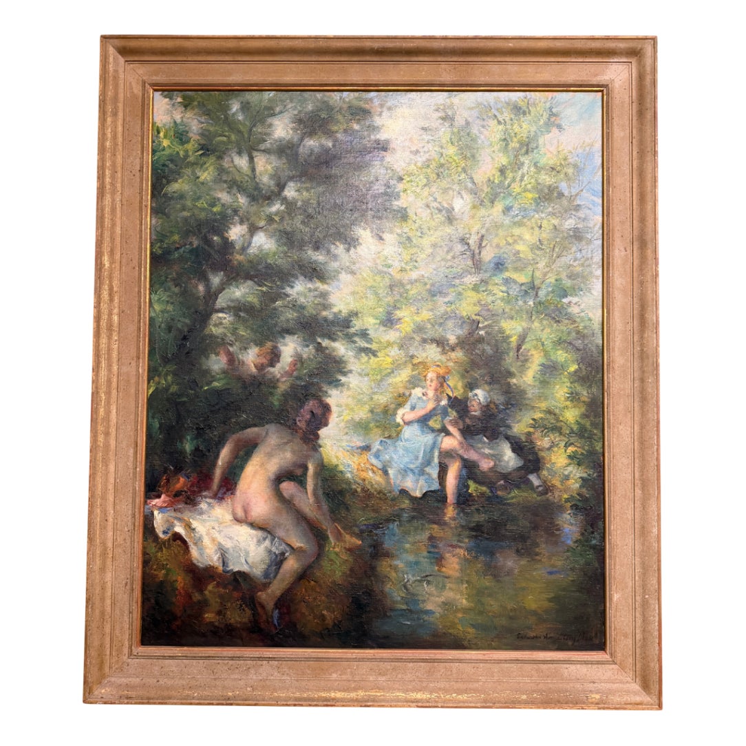 Erhard Amadeus Dier, Impressionist Composition, 1920s-1940s, Oil on ...