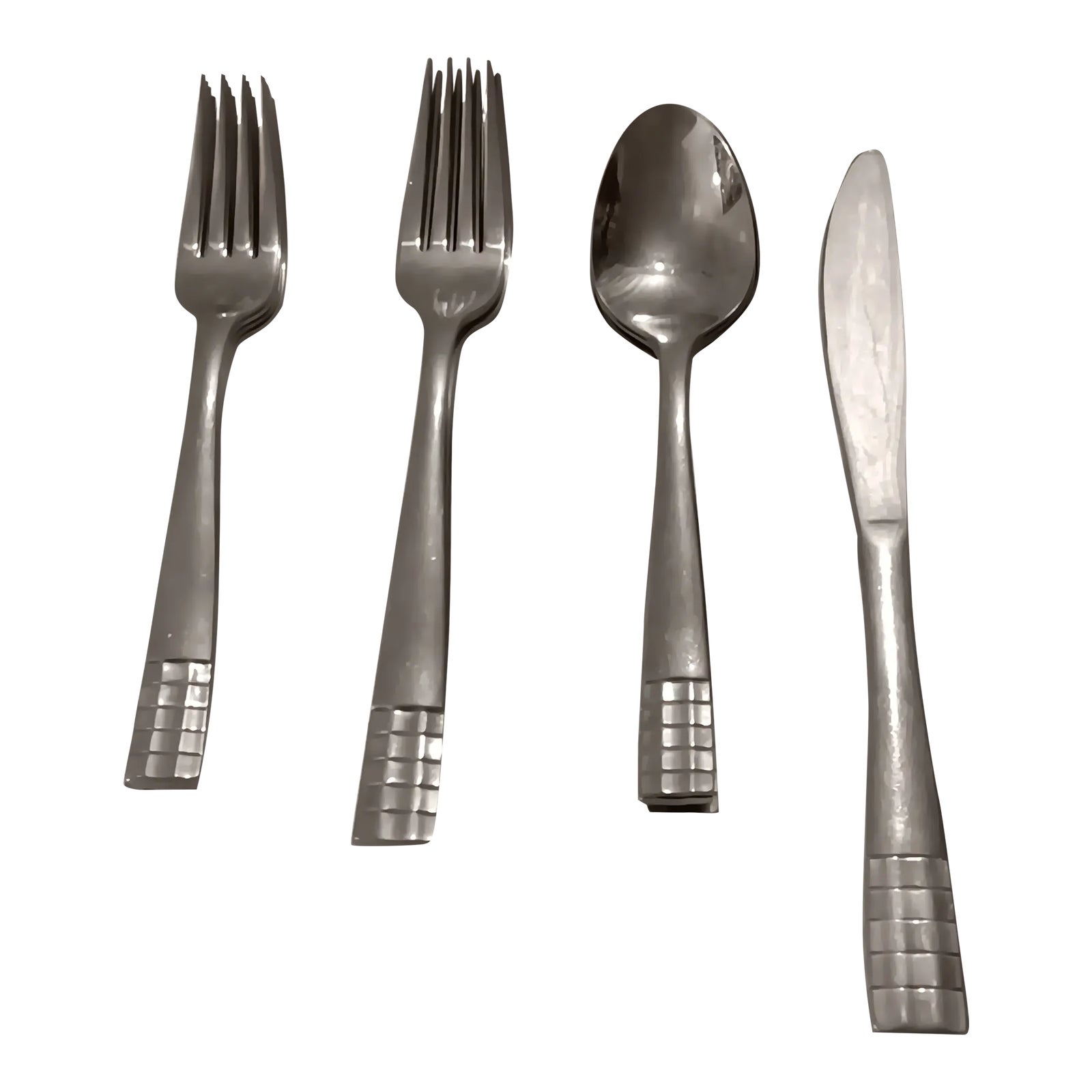 Vintage Stainless Flatware Set- 12 Pieces | Chairish