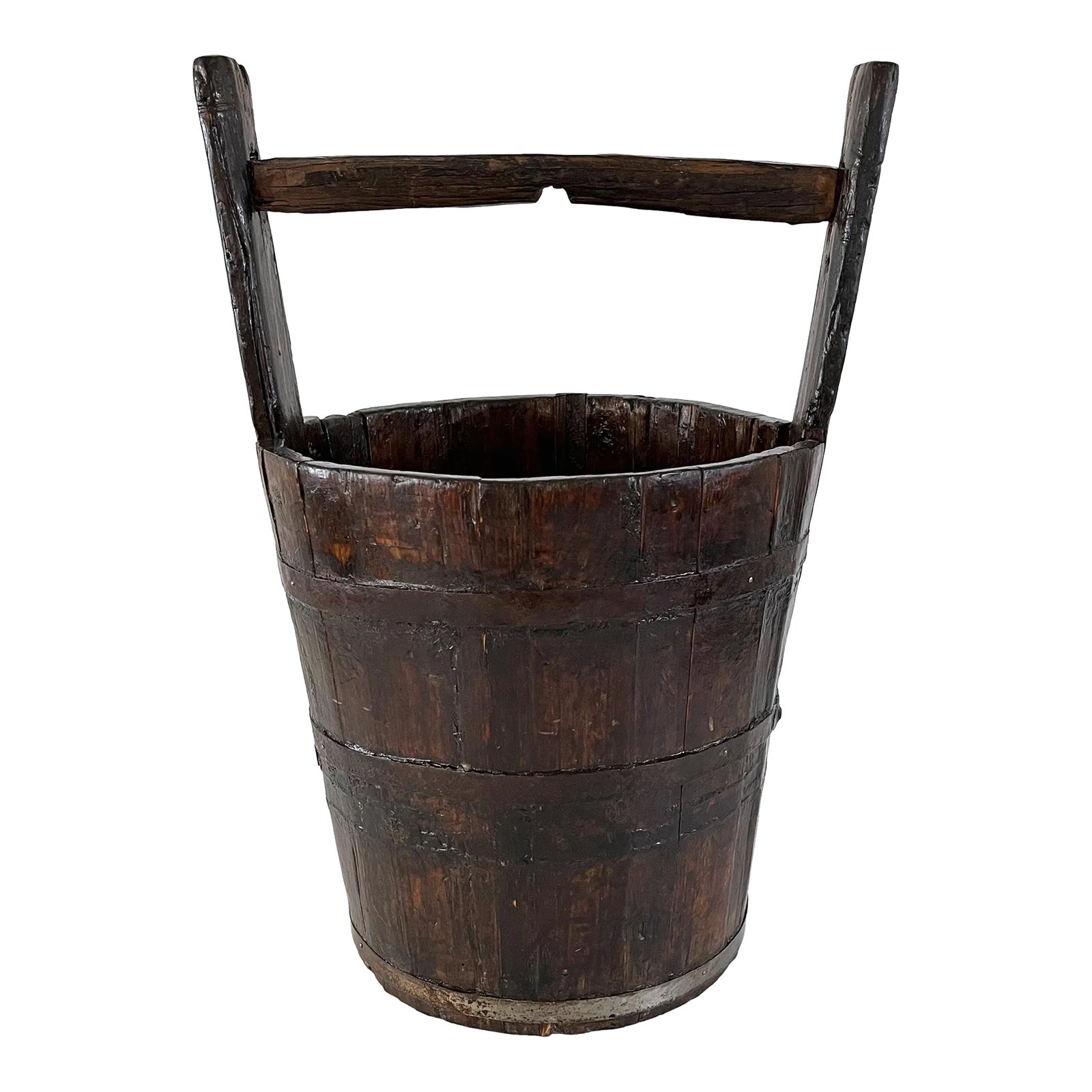 Antique Chinese Water Bucket | Chairish
