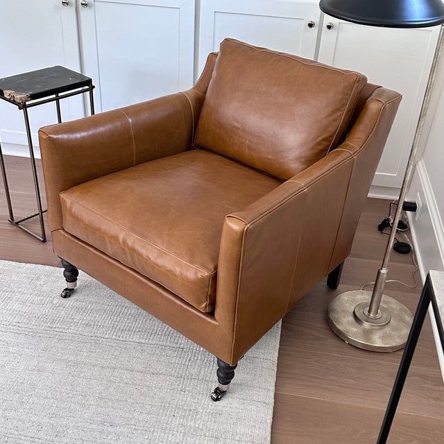 Rowe Furniture Madeline Chair on Casters | Chairish