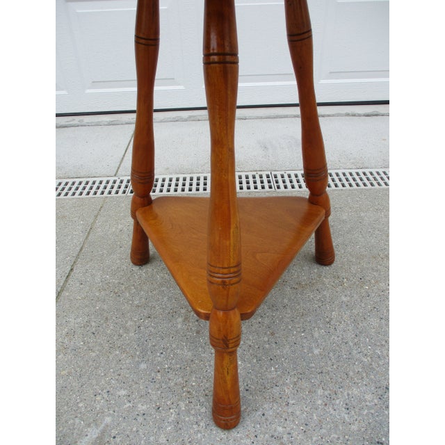 1960's Cushman Maple Three Legged Side Table | Chairish