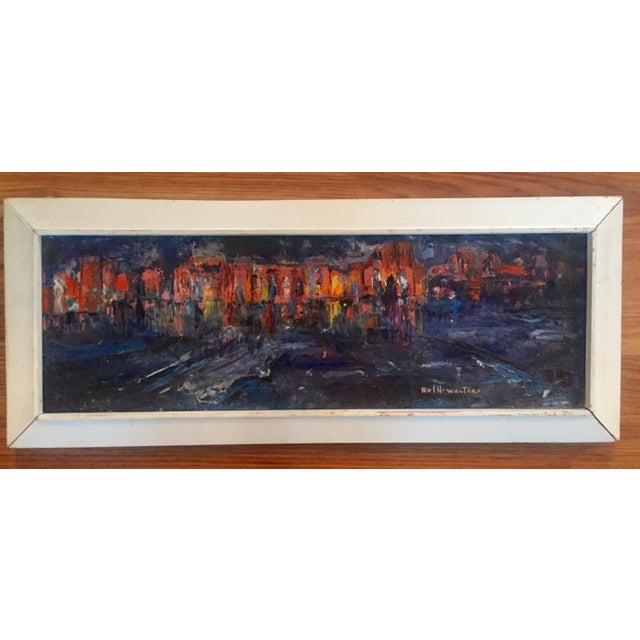 Vintage Impressionist Textured Painting by Ruth Walters | Chairish