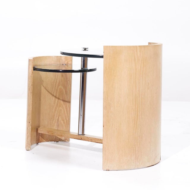 Jay Spectre Mid Century Cerused Oak Coffee Table | Chairish