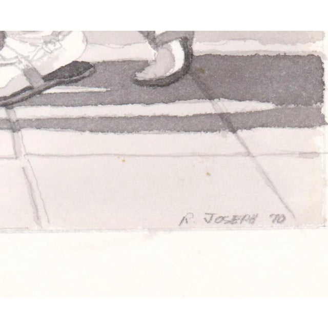 1970 R Joseph Contemporary Realism Figural Painting | Chairish