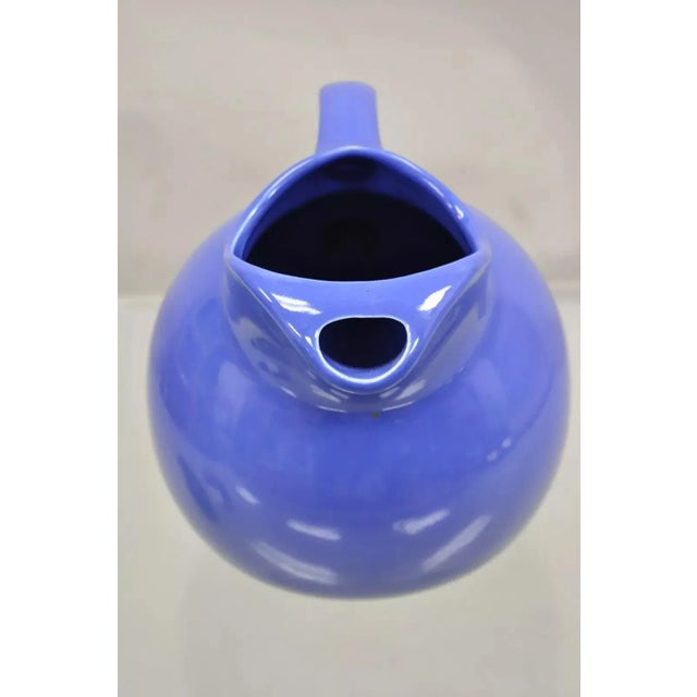 Vintage Hall Sky Blue Art Deco 633 Ball Form Glazed Pottery Stoneware ...