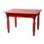 Antique Painted Red Table | Chairish