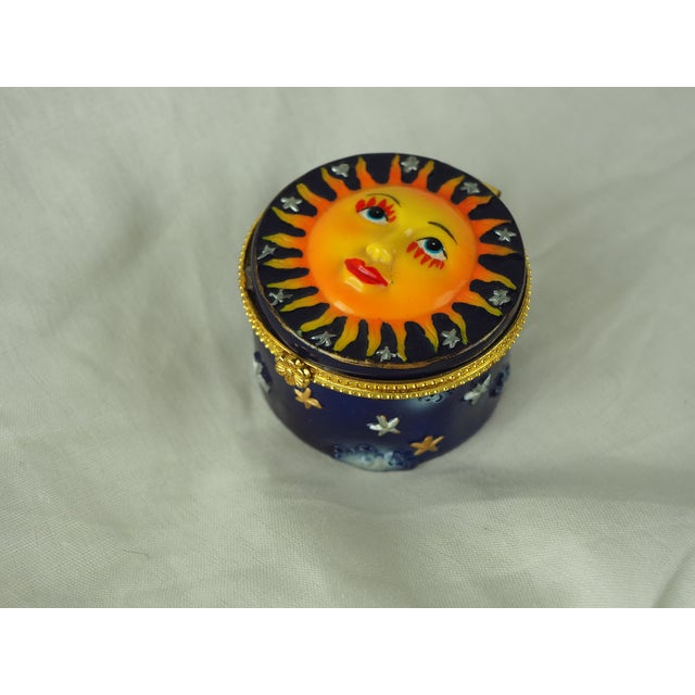 1970s Vintage Sun and Star Compact | Chairish