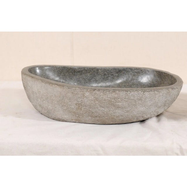 Polished River Rock Sinks - a Pair | Chairish
