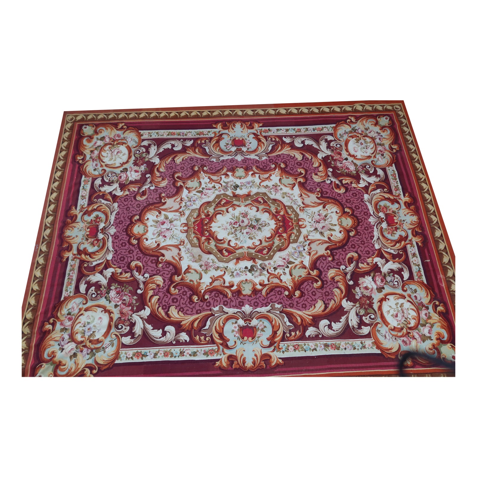 Louis XV Savonnerie Rug in Wool | Chairish