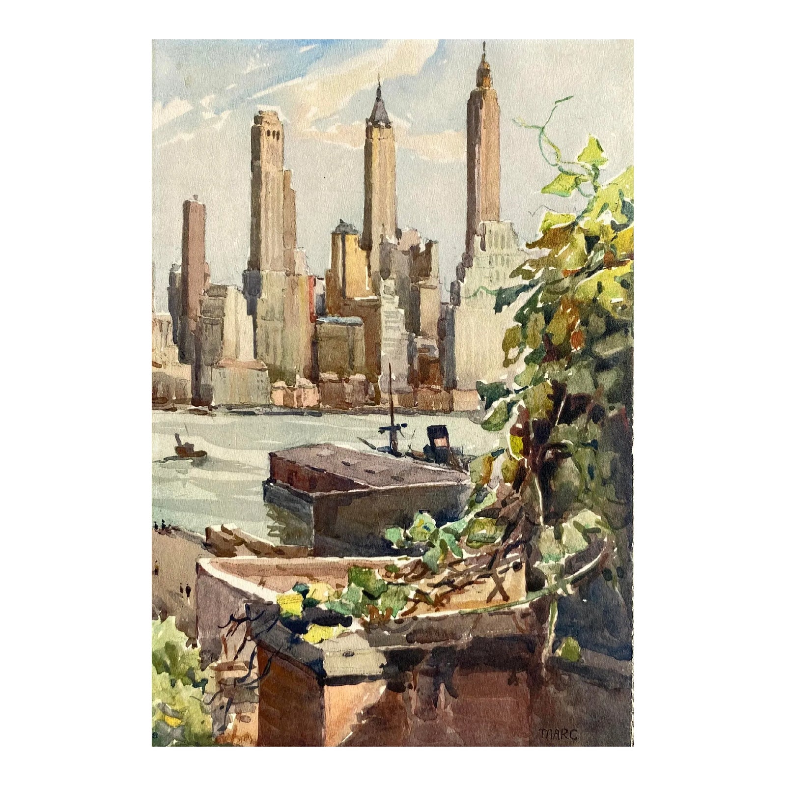 Nicholas Markovitch New York From Montague Terrace Brooklyn Lithograph ...