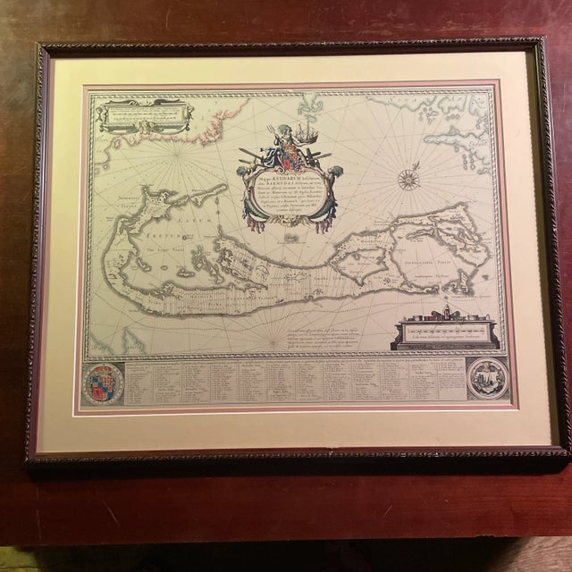 Antique Map of Bermuda | Chairish