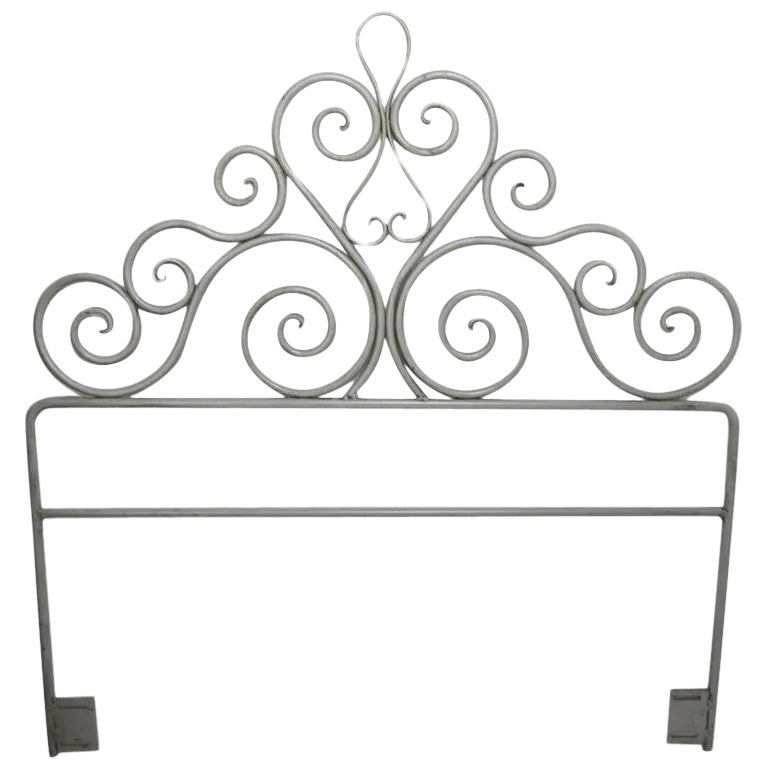 Wrought Iron Scrollwork Headboard | Chairish
