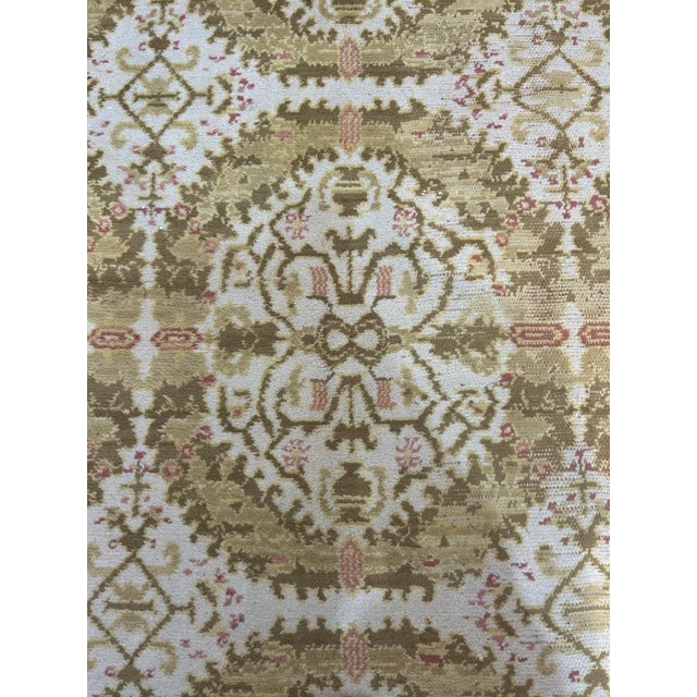 1930s Spanish Leafy Wreath Motif Rug | Chairish