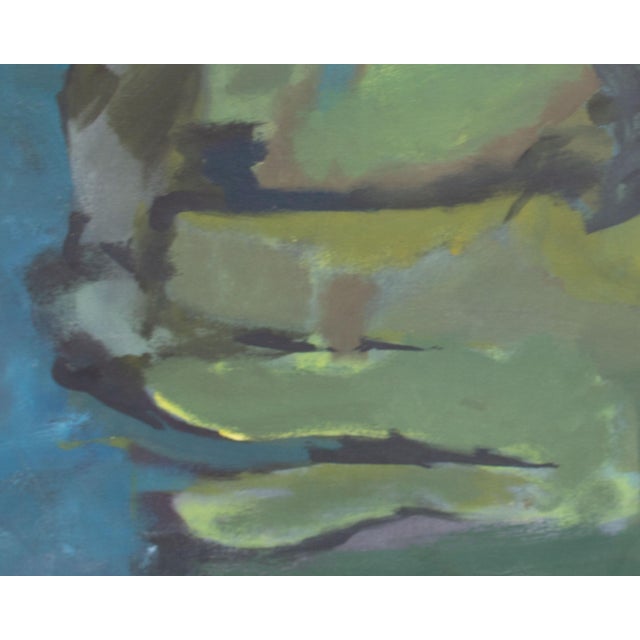 Mid-Century Oil on Canvas Abstract Painting Signed by Artist Steve ...