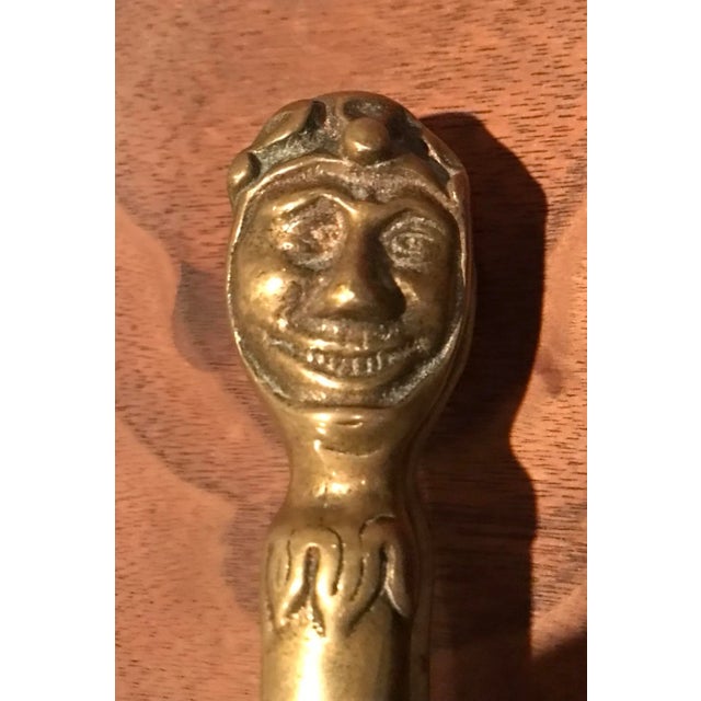 Vintage 1940s Brass Court Jester Nutcracker | Chairish