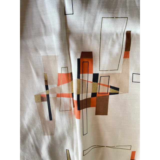 1950s Atomic Mid-Century Modern Drapery Panel | Chairish