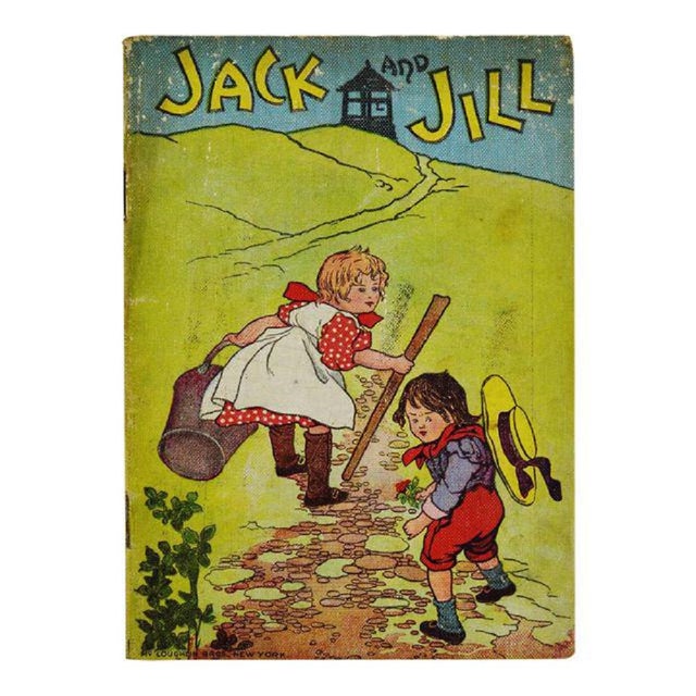 McLoughlin Bros. "Jack and Jill" Children's Linen Book | Chairish