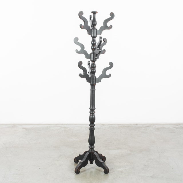 1920s Belgian Wooden Coat Rack | Chairish