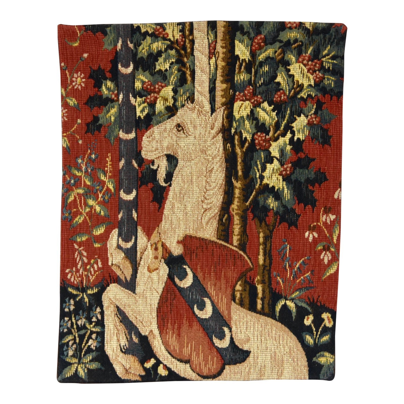 1980s Allan Waller Ltd. Point De l'Halluin Tapestries, Lady and the ...
