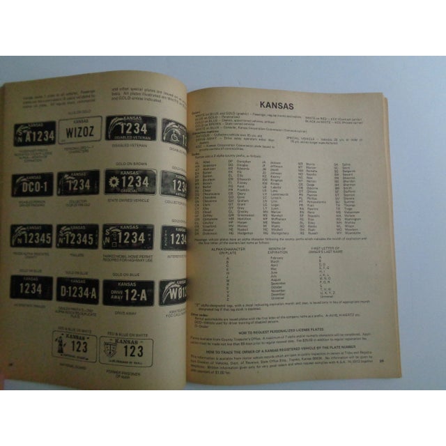 Vintage 1980s the License Plate Book | Chairish