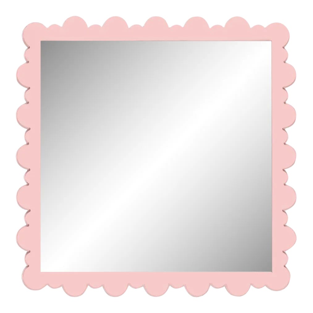 Fleur Home Garden District Valmont Square Mirror in Authentic Pink ...
