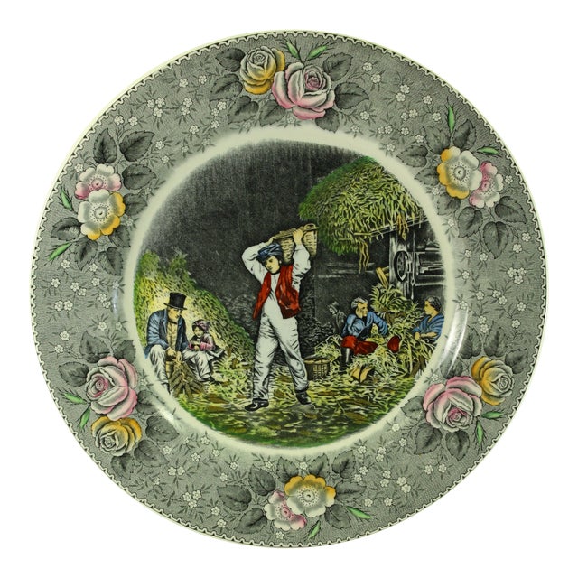 1930's Adams England Plate, N. Currier Engravings for the People ...